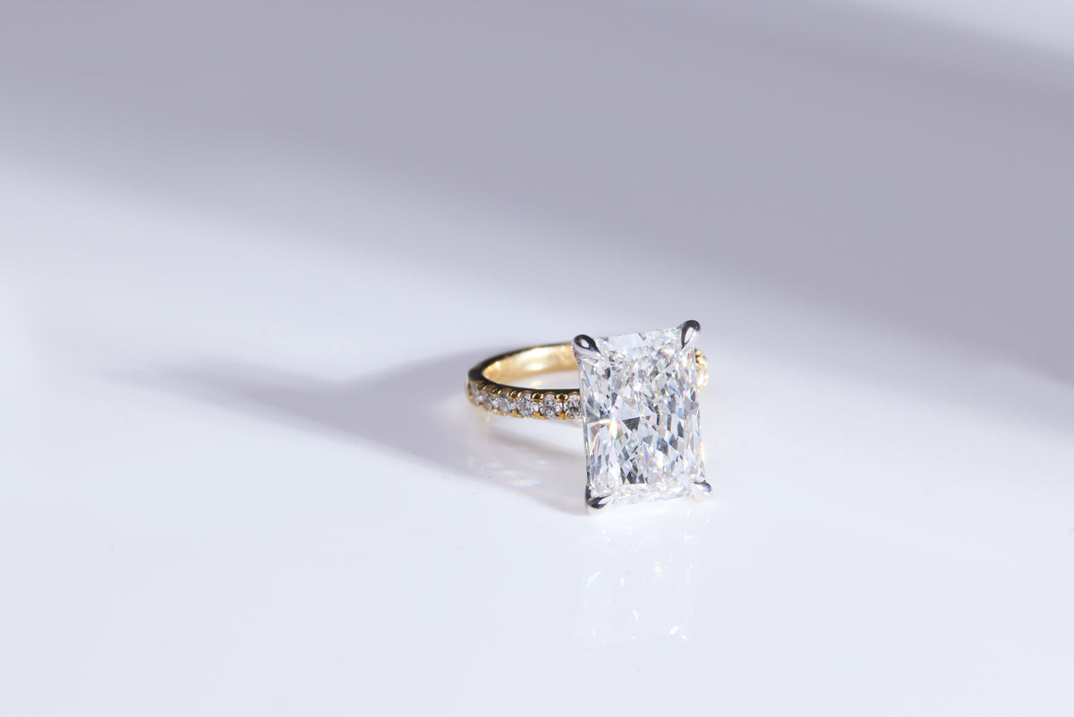The Empire setting - Radiant diamond Engagement ring – Fifth Avenue ...